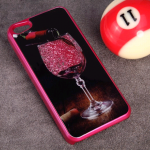 Inside Crystal Diamond Red Wine Glass Case For Iphone 4 /4s/5 on Luulla