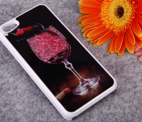 Inside Crystal Diamond Red Wine Glass Case For Iphone 4 /4s/5 on Luulla