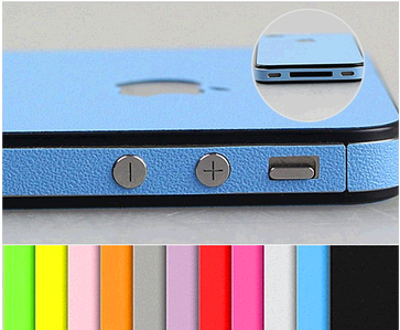 Leather Pu Sticker Skin Screen Protector For Iphone 4/4s/5 on Luulla