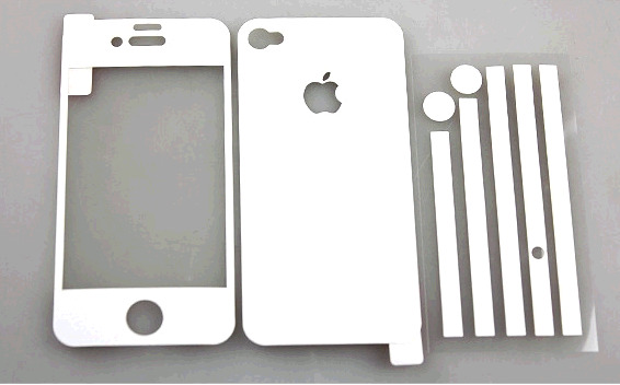 Leather Pu Sticker Skin Screen Protector For Iphone 4/4s/5 on Luulla