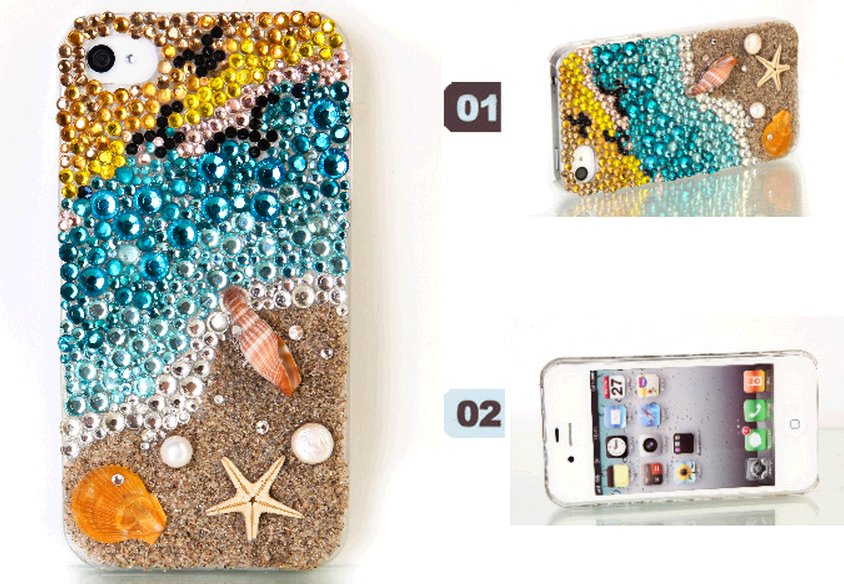 Handmade Sea Shell Case Custom Cover For Samsung Iphone on Luulla