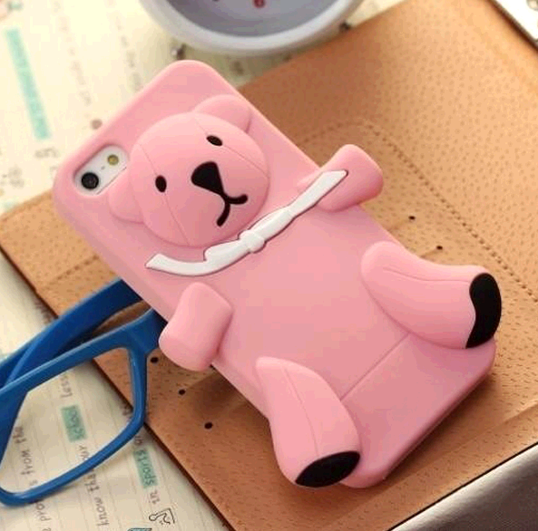 Lovely And Cute Bear Silicone Case Back Cover For Iphone 4/4s/5 on Luulla