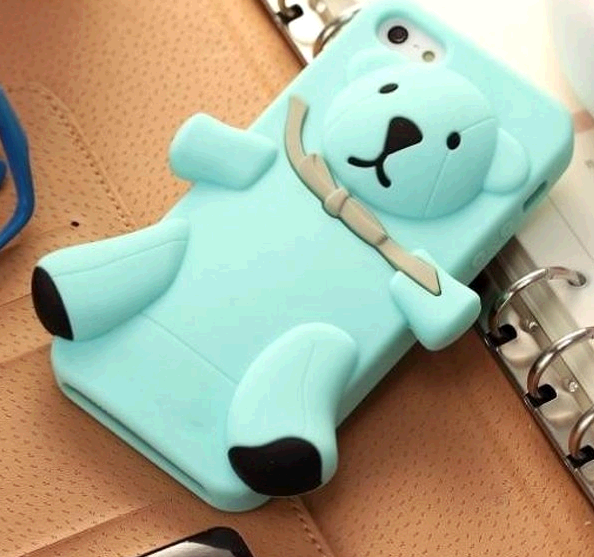 Lovely And Cute Bear Silicone Case Back Cover For Iphone 4/4s/5 on Luulla