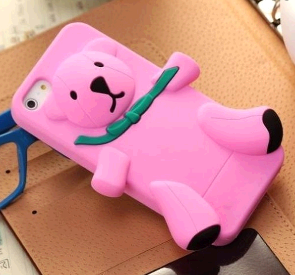 Lovely And Cute Bear Silicone Case Back Cover For Iphone 4/4s/5 on Luulla